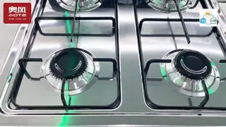 high power four burner gas stove camping stainless steel 4 plate gas stove