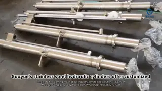 stainless steel hard chrome plated telescopic hydraulic cylinder