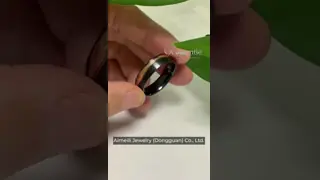 factory wholesale and fashionable black and gray zirconium & titanium wedding bands & men's jewelry