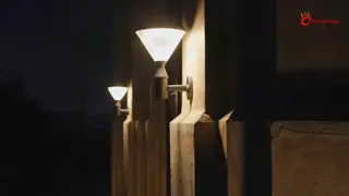 10w 20w 30w 50w waterproof solar powered wall lamp 3000k warm white