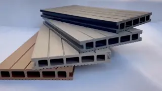 outdoor hollow wpc decking for pools and gardens