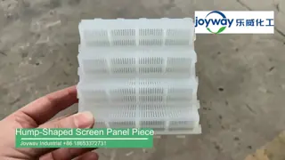 hump-shaped stereoscopic  wavy type polyurethane screen panel high open area with  double screening