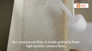 tot selling 100% natural & compostable effective odor control cassava cat litter superior clumping