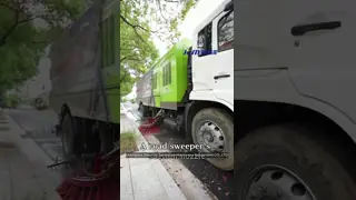 rolling sweeper assembly for sanitation trucks - supports dry-sweeping suction nozzles to clear road