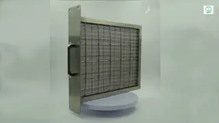 Folding Metal Mesh Pre Filter High Temp Air Filter G4 With Flange