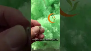 Color Recycled Polyester Staple Fiber Hollow Conjugated Siliconized 1.5d / 3d / 7d / 15d