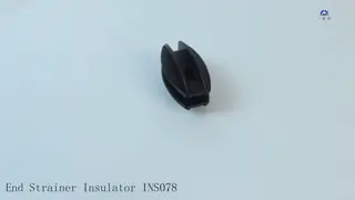 corrosion resistant polypropylene egg strain insulators for protective farm fencing