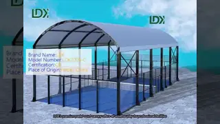 premium padel court roof canopy for professional sports facilities