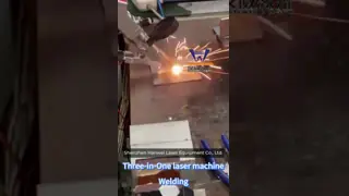 three-in-one laser welding machine for welding /  cutting and cleaning functions