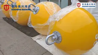 orange yellow general surface buoys mooring pickup buoy corrosion resistant