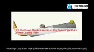 tf550 series aluminum alloy material bayonet type quick connect coupling