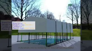 outdoor padel court roof with heavy-duty steel structure