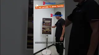 oem/odm stand by me tv 360° rotatable height adjustable portable smart tv supplier for singapore