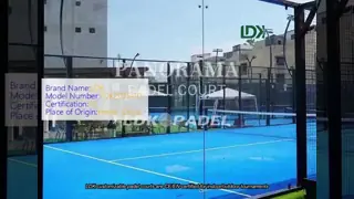 customizable professional padel court - ce/en-certified for indoor/outdoor tournaments