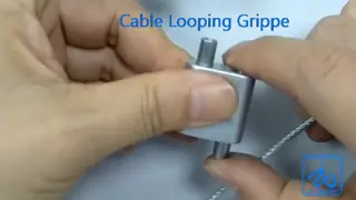 durable brass cable looping gripper for luminaire suspension 1.5mm dimensions