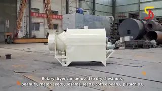 wood chips sawdust small mini rotary drum dryer 380v sn-rd-100