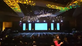 seamless stage led screen rental transparent video wall for festivals