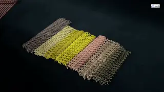 100mm diameter decorative wire mesh golden finish decorative metal mesh