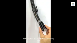 dry top snorkel with anti-choking design, food-grade silicone mouthpiece, adjustable clip snorkeling