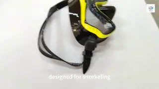 full view diving mask with tempered glass anti-fog and professional waterproof seal for 180° panoram