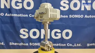 motorized cryogenic valve 24vdc stainless steel lng with electric actuator