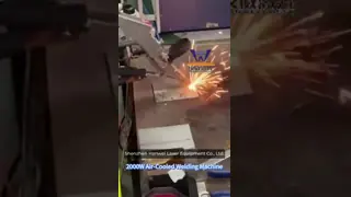 2000w air-cooled welding machine for welding stainless steel / steel and aluminum