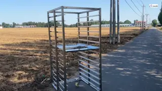 folding baking rack trolley 10-30 layers for hotel restaurant cafe