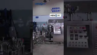 stainless steel hydraulic lift vacuum emulsifying mixer machine 50l