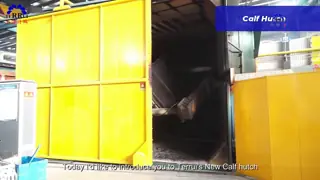 67.5kg 8mm hot dip galvanised steel dairy calf hutches