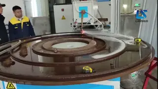 welded structure shaft cnc induction quenching machine with work table system