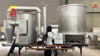 plc mini mobile electric grain dryer compact for agricultural