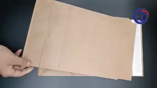 virgin pulp natural brown side gusset kraft paper bag for gift packaging