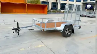 wooden board utility cargo trailers silver galvanised box trailers atm 1500kg