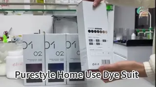 home ammonia free hair dye cream kit with preoxide cream