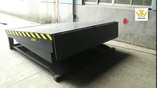 stationary or fixed warehouse dock levelers loading and unloading electric ramp 6 tons capacity