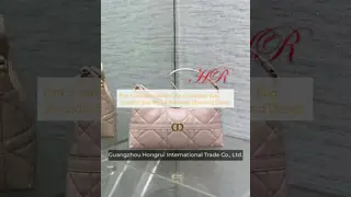 pink cowhide leather crossbody shoulder bag with diamond design