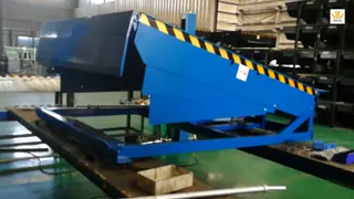 13.6 ton hydraulic dock levelers loading dock plate improve working efficiency at loading bay