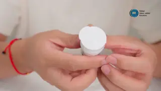 plastic pp tube with flip-top lid for packaging of tiny pills with logo customized