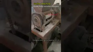 1mth twin screw granulation machine 11kw power alloy steel roller materials