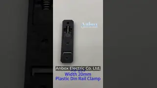 rb-233 plastic nylon spring loaded din standard rail mounting clip black 20mm width