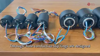id 12.7mm 250rpm through bore electrical slip ring for wind power equipment