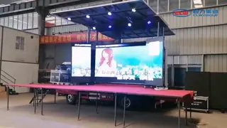 sinotruck howo mobile music stage truck self powered led advertising truck