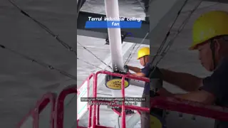 industrial ceiling fan with brushless motor for large areas 10m³/min airflow rate
