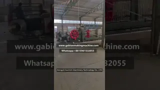 automatic gabion box production line for slope stabilization