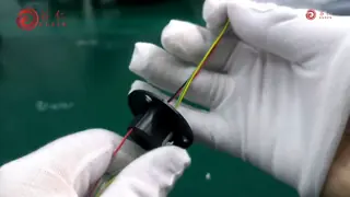 2a id 5mm od 22mm 4 wire slip ring for robot joints precision devices
