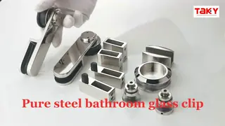 stainless steel double door side cabin accessories square stabilizing bar shower sliding fitting