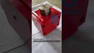 ce certified factory customized hard chrome plated telescopic disc spring locking hydraulic cylinder