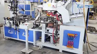 hwashi automatic inner ring welding machine for fan guard / bird cage
