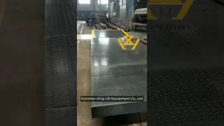 warehouse stationary hydraulic lift table with large platform and heavy duty load