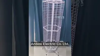 supermarket metal mesh shelves rotating heavy duty shelving on casters 134cm